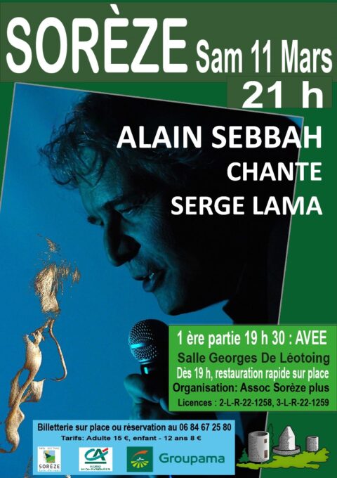 Concert : Alain Sebbah chante Lama - Ville de Sorèze